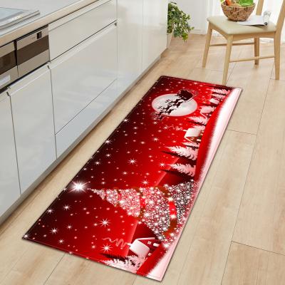 Cina Tappeto lavabile della cucina della striscia lunga di Natale per Sofa Area in vendita