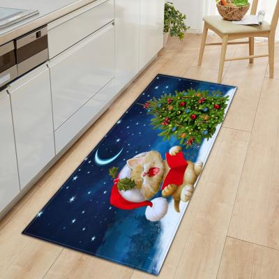 Cina Tappeto lavabile della cucina della striscia lunga di Natale per Sofa Area in vendita