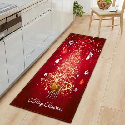 Cina Tappeto lavabile della cucina della striscia lunga di Natale per Sofa Area in vendita