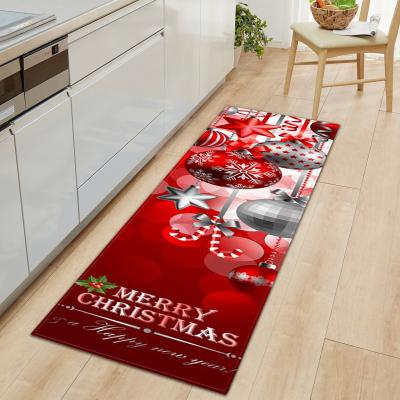 Cina Tappeto lavabile della cucina della striscia lunga di Natale per Sofa Area in vendita