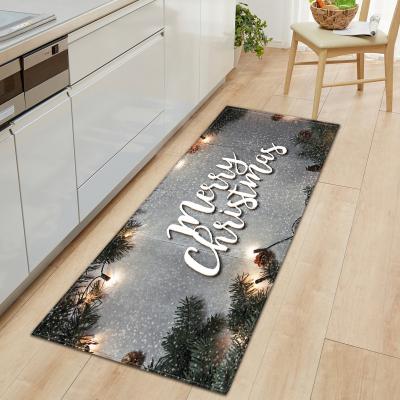 Cina Tappeto lavabile della cucina della striscia lunga di Natale per Sofa Area in vendita