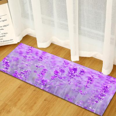Cina Tappeto assorbente di Mat Anti Skid Washable Kitchen della porta di entrata della lavanda in vendita