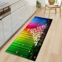 China Christmas Tree Kitchen Floor Mat Fatigue Runner Machine Washable 40x120cm Polyester for sale