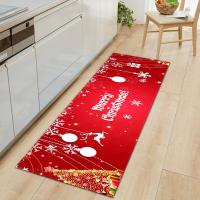 China Christmas Tree Kitchen Floor Mat Fatigue Runner Machine Washable 40x120cm Polyester for sale