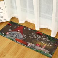 China Christmas Tree Kitchen Floor Mat Fatigue Runner Machine Washable 40x120cm Polyester for sale