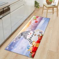 China Christmas Tree Kitchen Floor Mat Fatigue Runner Machine Washable 40x120cm Polyester for sale