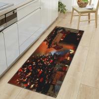 China Christmas Tree Kitchen Floor Mat Fatigue Runner Machine Washable 40x120cm Polyester for sale