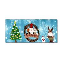 China Christmas Tree Kitchen Floor Mat Fatigue Runner Machine Washable 40x120cm Polyester for sale