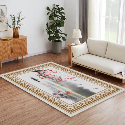 Cina Nuova stuoia del pavimento della stanza di Crystal Velvet Living Room Dining di cinese di stile in vendita