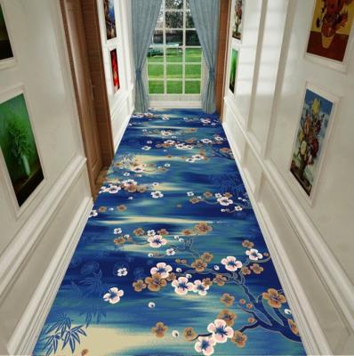 Cina Plants And Flowers Commercial Floor Mat Entrance Corridor Stairway Hotel Mat in vendita