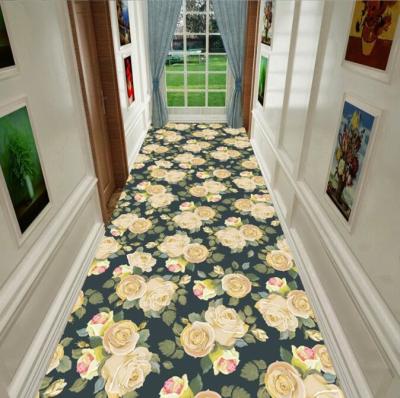 Cina Plants And Flowers Commercial Floor Mat Entrance Corridor Stairway Hotel Mat in vendita