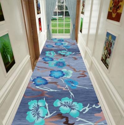 Cina Plants And Flowers Commercial Floor Mat Entrance Corridor Stairway Hotel Mat in vendita