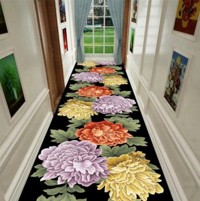 Cina Plants And Flowers Commercial Floor Mat Entrance Corridor Stairway Hotel Mat in vendita