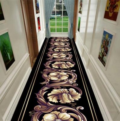 Cina Plants And Flowers Commercial Floor Mat Entrance Corridor Stairway Hotel Mat in vendita