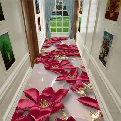 Cina Plants And Flowers Commercial Floor Mat Entrance Corridor Stairway Hotel Mat in vendita