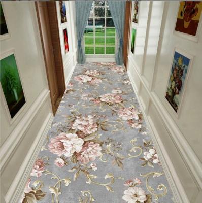 Cina Plants And Flowers Commercial Floor Mat Entrance Corridor Stairway Hotel Mat in vendita