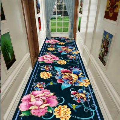 Cina Plants And Flowers Commercial Floor Mat Entrance Corridor Stairway Hotel Mat in vendita
