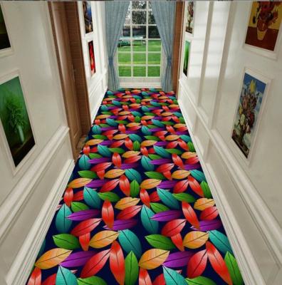 Cina Plants And Flowers Commercial Floor Mat Entrance Corridor Stairway Hotel Mat in vendita