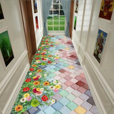 Cina Plants And Flowers Commercial Floor Mat Entrance Corridor Stairway Hotel Mat in vendita