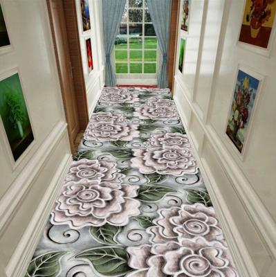 Cina Plants And Flowers Commercial Floor Mat Entrance Corridor Stairway Hotel Mat in vendita