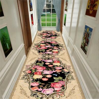 Cina Plants And Flowers Commercial Floor Mat Entrance Corridor Stairway Hotel Mat in vendita