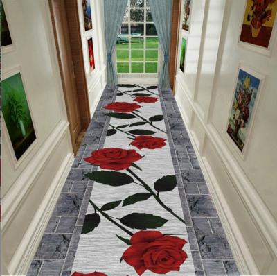 Cina Plants And Flowers Commercial Floor Mat Entrance Corridor Stairway Hotel Mat in vendita