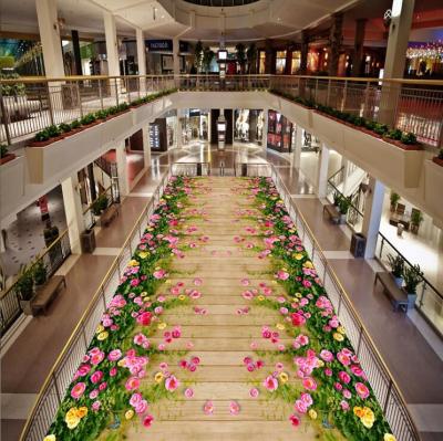 Cina Plants And Flowers Commercial Floor Mat Entrance Corridor Stairway Hotel Mat in vendita