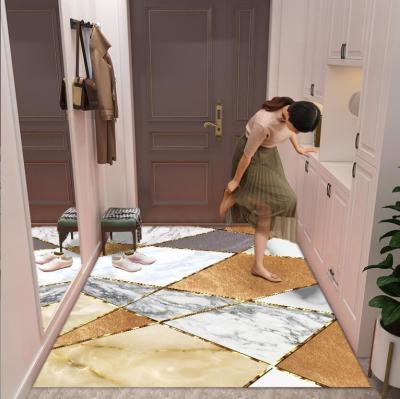 Cina 120*160cm Household Door Floor Carpet Rug Marble Entrance Corridor Mat in vendita