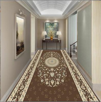 Cina Simple Polyester Fiber Custom Commercial Rugs Entrance Corridor Stairway Hotel Mat in vendita
