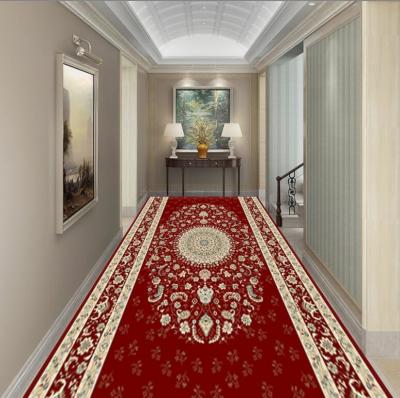Cina Simple Polyester Fiber Custom Commercial Rugs Entrance Corridor Stairway Hotel Mat in vendita