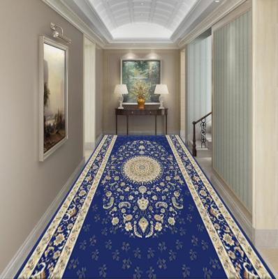 Cina Simple Polyester Fiber Custom Commercial Rugs Entrance Corridor Stairway Hotel Mat in vendita