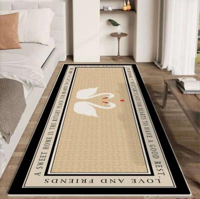 Cina Dream Roses Delicate Crystal Velvet Bedroom Floor Carpets Washable 80*160cm in vendita
