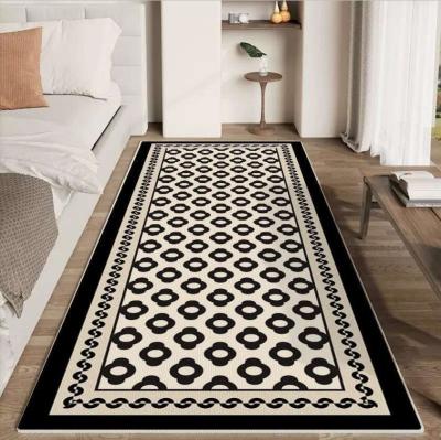 Cina Classic Flower Series Crystal Velvet Bedroom Floor Carpets 80*160cm in vendita