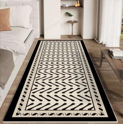 Cina Classic Flower Series Crystal Velvet Bedroom Floor Carpets 80*160cm in vendita