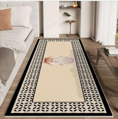 Cina Classic Fragrant Flower Crystal Velvet Bedroom Floor Carpets 120*200cm in vendita