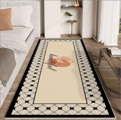 Cina Classic Fragrant Flower Crystal Velvet Bedroom Floor Carpets 120*200cm in vendita