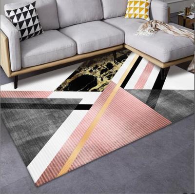 中国 Tree Leaf And Geometric Pattern Living Room Floor Carpet Special Style 販売のため