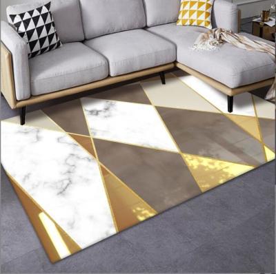 中国 Tree Leaf And Geometric Pattern Living Room Floor Carpet Special Style 販売のため