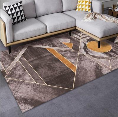 中国 Tree Leaf And Geometric Pattern Living Room Floor Carpet Special Style 販売のため