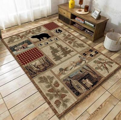 China American Ethnic Style Living Room / Hotel Floor Carpets With Special Style en venta