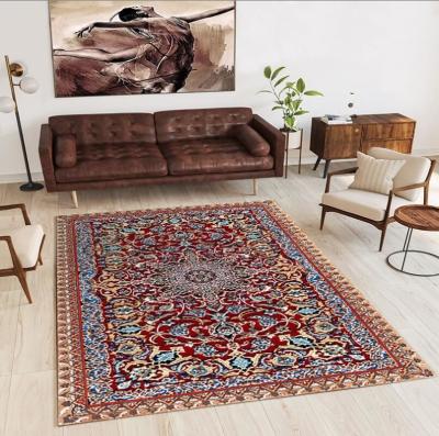 China 120*160cm Rectangle Living Room / Hotel Carpet With Persia Style Ancient Flower Pattern en venta