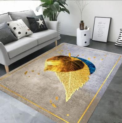 Cina 3D Printed Feather Abstract Pattern Living Room Floor Carpets 200*300cm in vendita