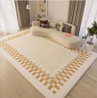 Cina Japanese Wabi-Sabi Stripes Warm Color System Pattern Carpets For Living Room Floor, Sofa And Bedroom in vendita