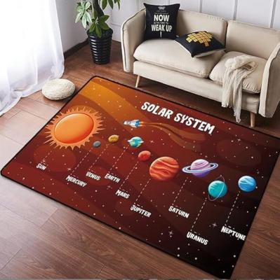 Cina 3D Stereo Vision Exploring The Planet Universe Living Room Floor Carpets in vendita
