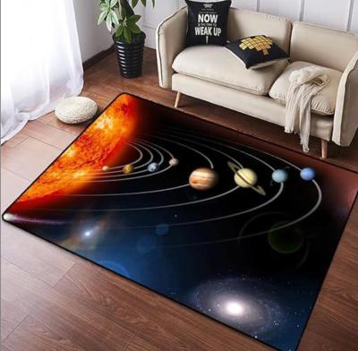 Cina 3D Stereo Vision Exploring The Planet Universe Living Room Floor Carpets in vendita