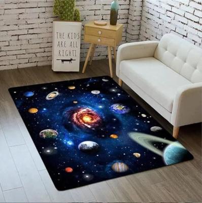 Cina 3D Stereo Vision Exploring The Planet Universe Living Room Floor Carpets in vendita