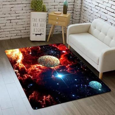 Cina 3D Stereo Vision Exploring The Planet Universe Living Room Floor Carpets in vendita
