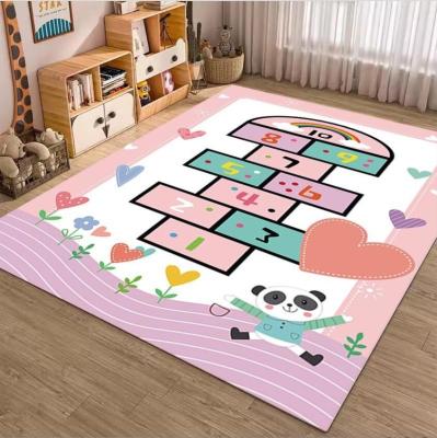 Cina Cartoon Number Traffic Carpets For Living Room Floor, Children Playroom Rug in vendita