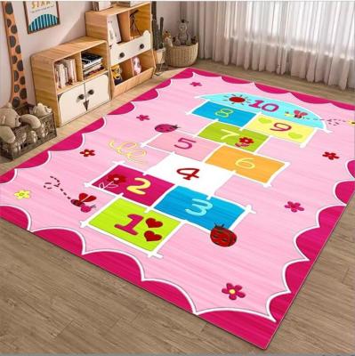 Cina Cartoon Number Traffic Carpets For Living Room Floor, Children Playroom Rug in vendita