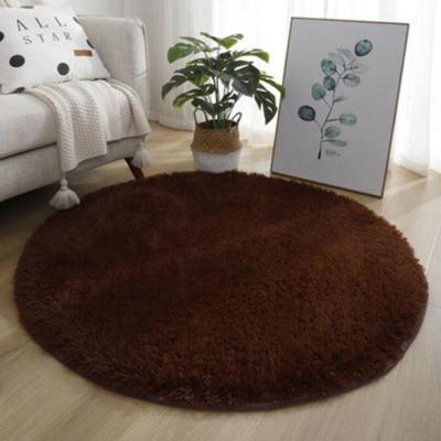 Cina Circle Silk Woollen Mixed Knitting Carpet Bedroom, Living Room Carpets in vendita